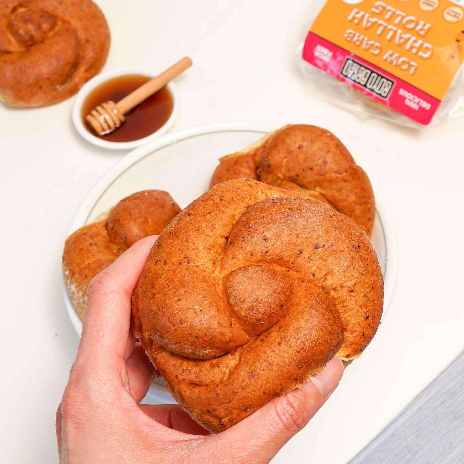 Low Carb Challah Rolls - ROYO BREAD CO.